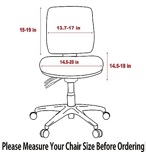 Deisy Dee Computer Office Chair Covers Pure Color Universal Chair Cover Stretch Rotating Chair Slipcovers Cover ONLY Chair Covers C098 (RoyalBlue)