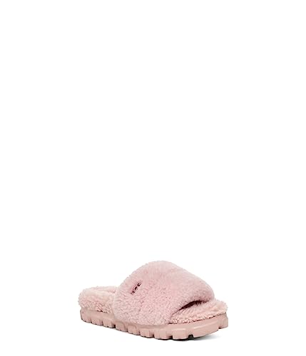 UGG Women's Cozetta Curly Slipper, Rose Grey, 10