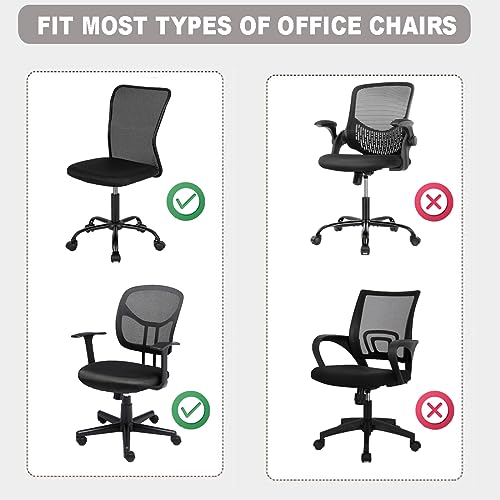 Deisy Dee Computer Office Chair Covers Pure Color Universal Chair Cover Stretch Rotating Chair Slipcovers Cover ONLY Chair Covers C098 (RoyalBlue)