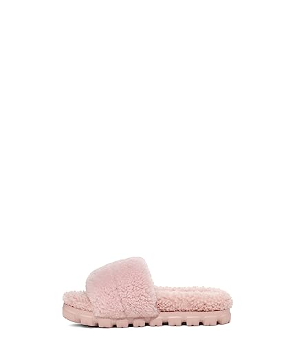 UGG Women's Cozetta Curly Slipper, Rose Grey, 10