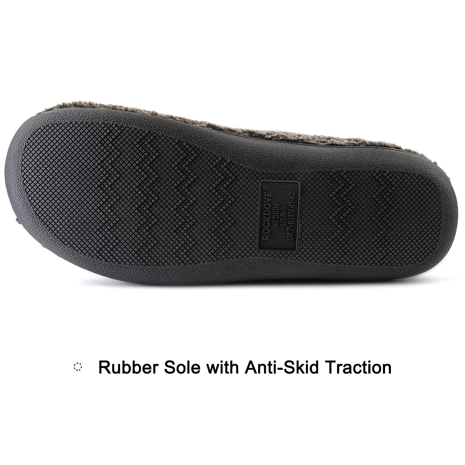 RockDove Men's Nomad Slipper with Memory Foam, Size 11-12 US Men, Mocha