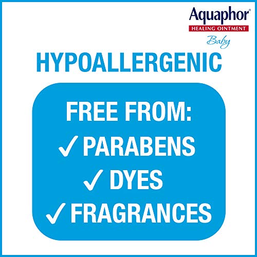 Aquaphor Baby Diaper Rash Cream, 3-in-1 Diaper Rash Relief, 3.5 Oz Tube, Pack of 3