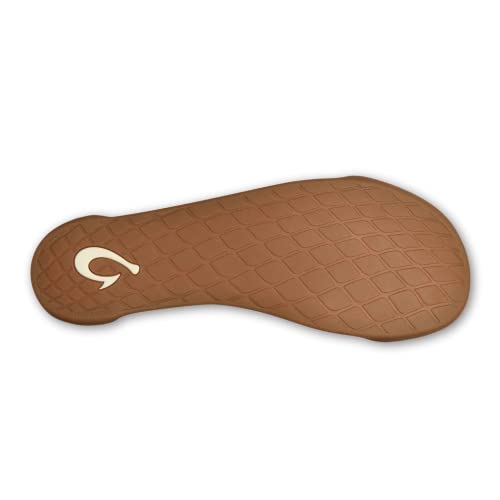OLUKAI Kipuka Hulu Men's Leather Slippers, Premium Nubuck Leather Slip On Shoes, Shearling Lining & Gel Insert, Drop-In Heel Design, Charcoal/Charcoal, 11