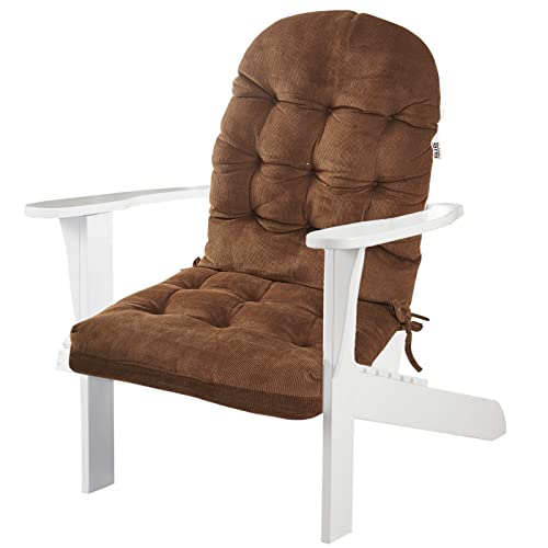 Big Hippo Adirondack Chair Cushion, Patio Rocking Chair Cushions for High Back Chair 44x19x4 inch (Brown, 1)