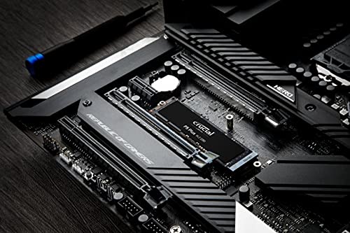 Crucial P5 Plus 1TB PCIe Gen4 3D NAND NVMe M.2 Gaming SSD, up to 6600MB/s - CT1000P5PSSD8 Solid State Drive