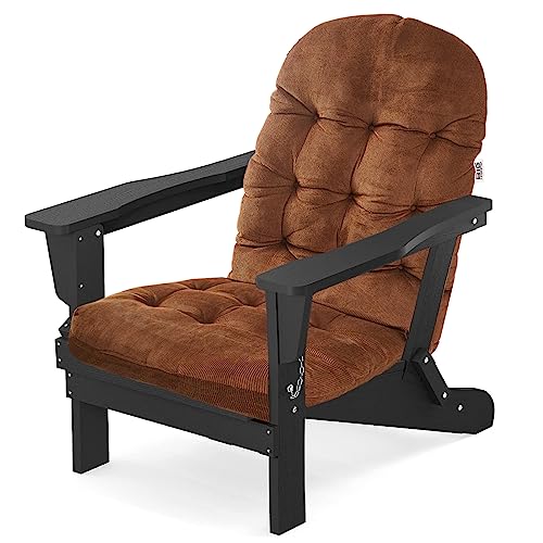 Big Hippo Adirondack Chair Cushion, Patio Rocking Chair Cushions for High Back Chair 44x19x4 inch (Brown, 1)