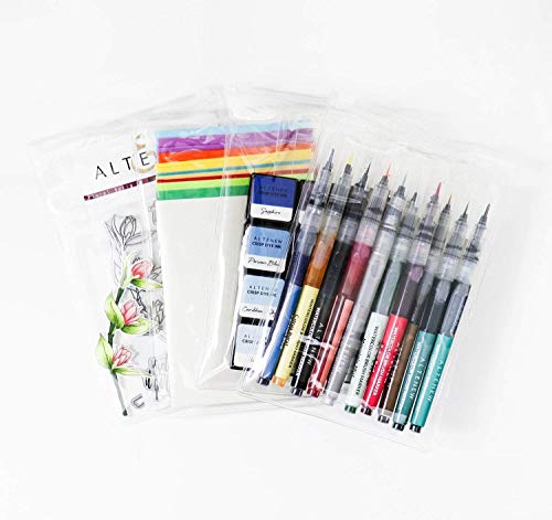 Altenew Medium Plastic Storage Pouches, Luscious, Thick, Zipper Included, Crafter's Organizing Supplies, 25 Count