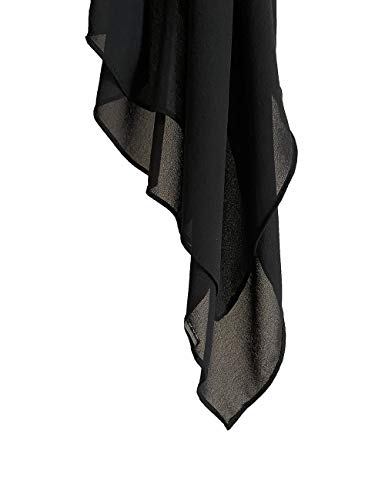 Txameru Hijab for Women Chiffon Hijab Scarfs for Women Shawl (Black)