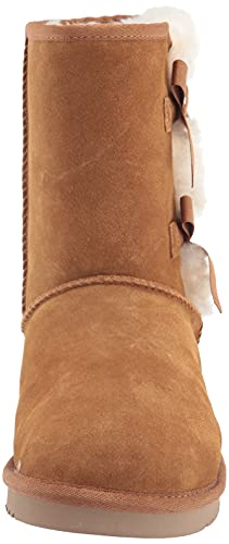Koolaburra by UGG womens Victoria Short Fashion Boot, Chestnut, 8 US