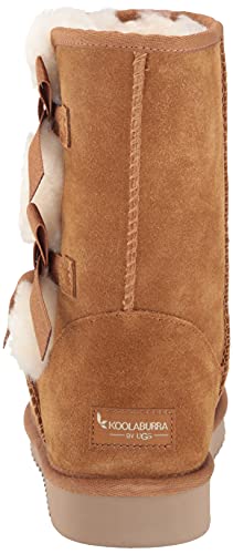 Koolaburra by UGG womens Victoria Short Fashion Boot, Chestnut, 8 US