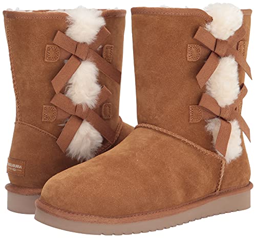 Koolaburra by UGG womens Victoria Short Fashion Boot, Chestnut, 8 US