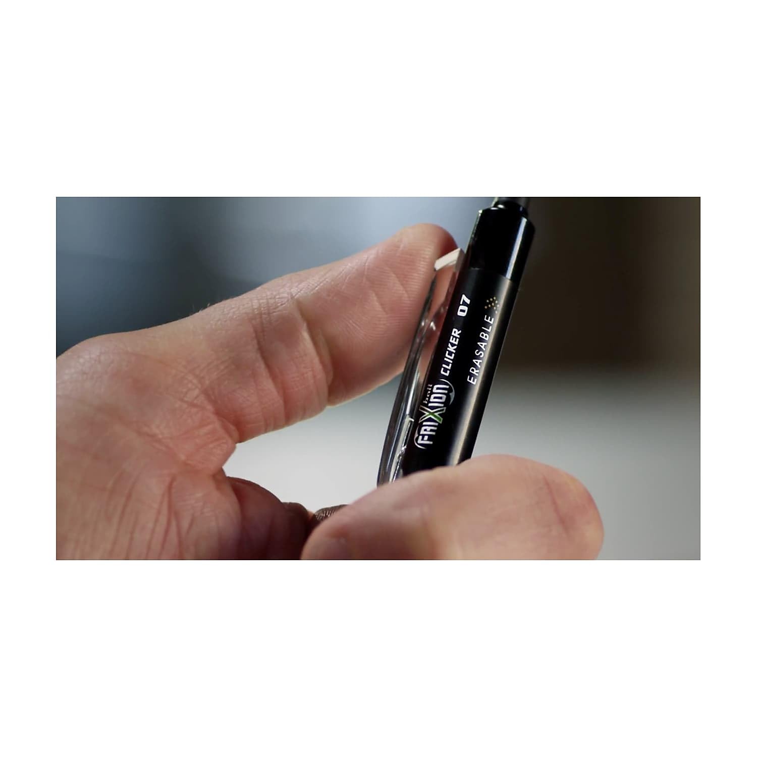 Pilot 31450 FriXion Clicker Erasable Gel Ink Retractable Pen, Black Ink, .7mm, Dozen