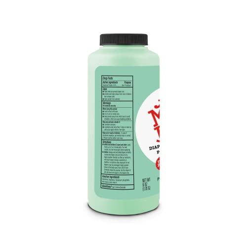 Anti Monkey Butt Baby Powder with Calamine, Prevents Diaper Rash and Absorbs Moisture, Talc Free, 6 Ounces