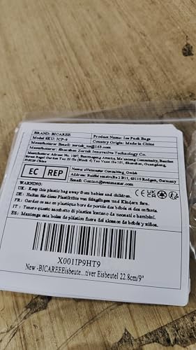 BICAREE Ice Pack for Injuries Reusable, Ice Bags Hot Water Bag for Hot & Cold Therapy and Pain Relief with Cover, No-Leak Elastic Breathable Ice Bag, Size 9"