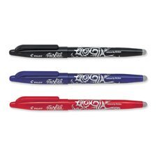 Rollerball Gel Pen, Frix, Erasable, Fine, Black Barrel/Ink, Sold as 1 Package, 2 Each per Package