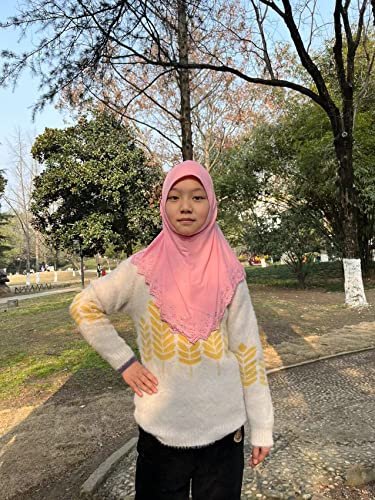 Modest Beauty Girls/Children Hijab Scarf Headscarf Wrap one Piece Muslim Amira with Czech Drill
