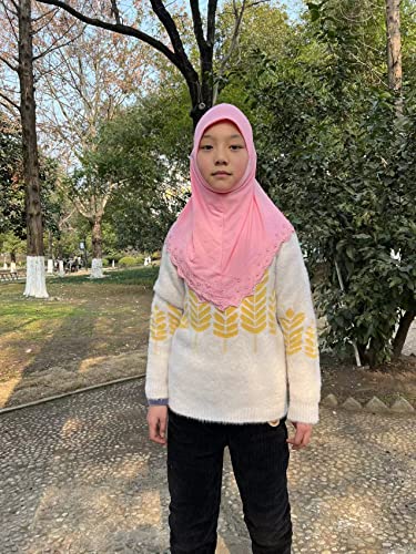 Modest Beauty Girls/Children Hijab Scarf Headscarf Wrap one Piece Muslim Amira with Czech Drill