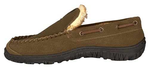 Clarks Men's, Venetian Moccasin Slipper SAGE GREEN 10 W