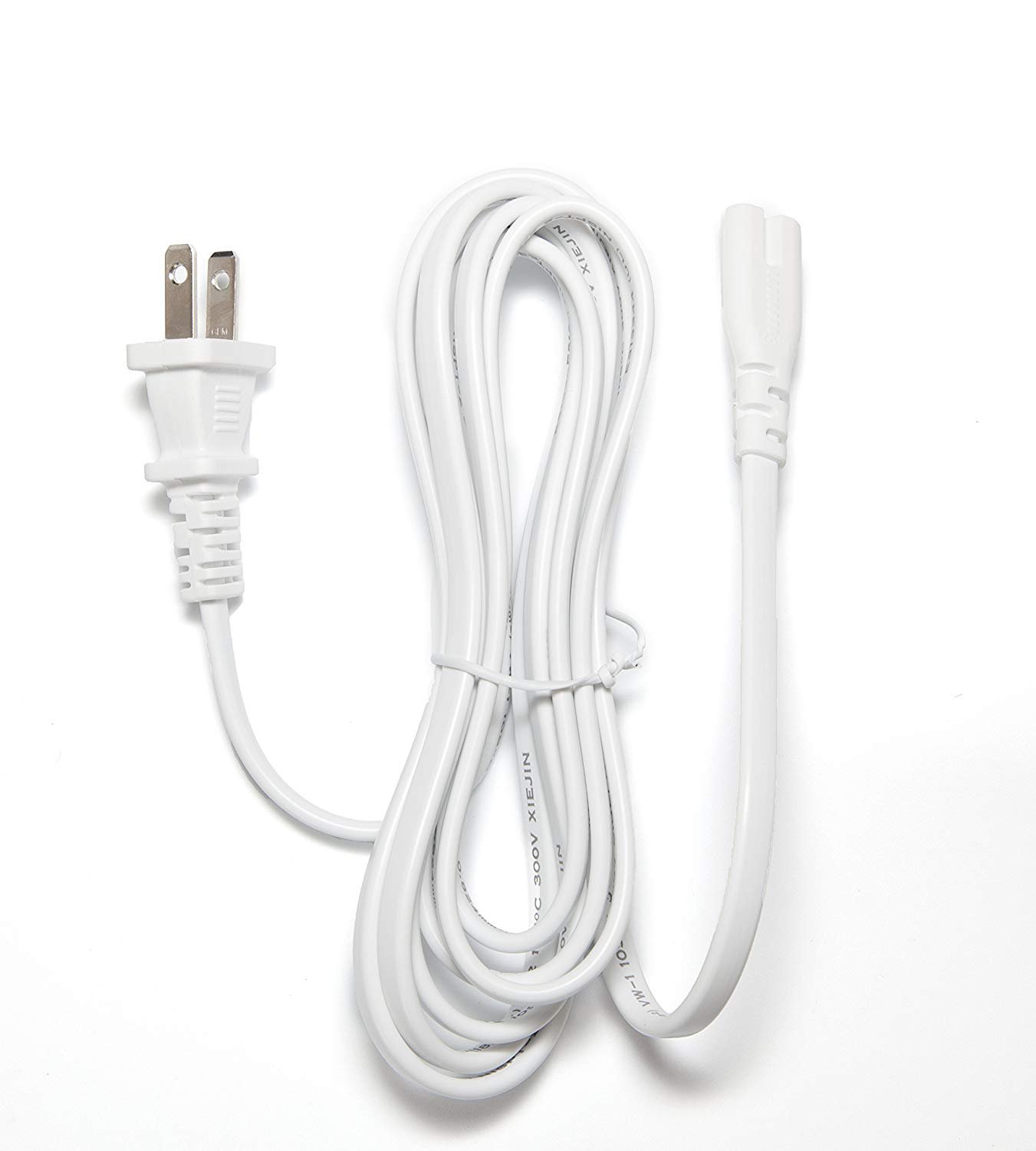 [UL Listed] OMNIHIL White 10 Feet Long AC Power Cord Compatible with SONOS SUB Wireless Subwoofer