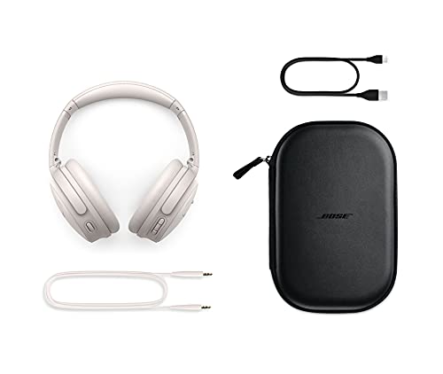 Bose QuietComfort 45 Noise Canceling Bluetooth Headphones (White Smoke)