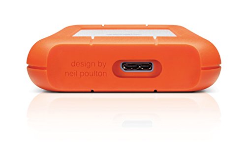 LaCie Rugged Mini 1TB USB 3.0 Portable External Hard Drive - Shock, Dust and Rain Resistant for Mac and PC