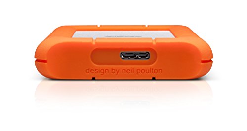 LaCie Rugged Mini 1TB USB 3.0 Portable External Hard Drive - Shock, Dust and Rain Resistant for Mac and PC
