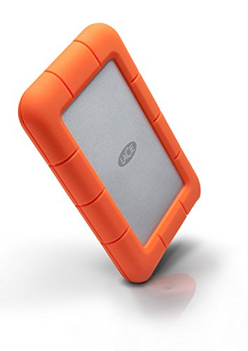 LaCie Rugged Mini 1TB USB 3.0 Portable External Hard Drive - Shock, Dust and Rain Resistant for Mac and PC