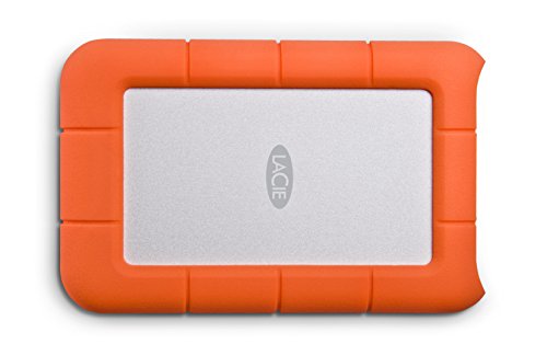 LaCie Rugged Mini 1TB USB 3.0 Portable External Hard Drive - Shock, Dust and Rain Resistant for Mac and PC