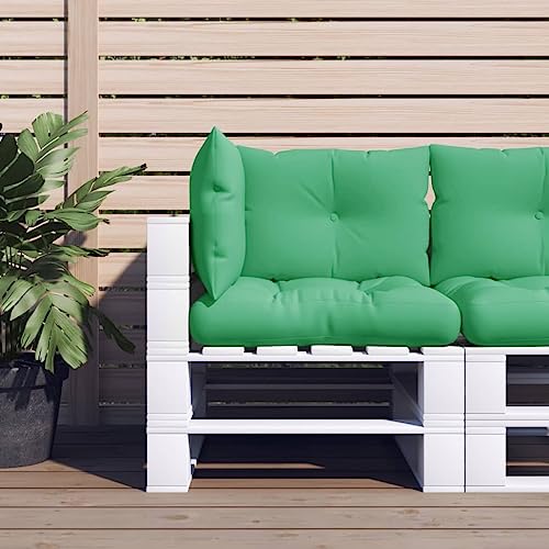 MBFLUUML Backrest Patio Cushion, Outdoor High Back Chair Cushion, Pallet Sofa Cushions 3 pcs Green Fabric Suitable for Home, Bedroom, Outdoor Patio, Garden.