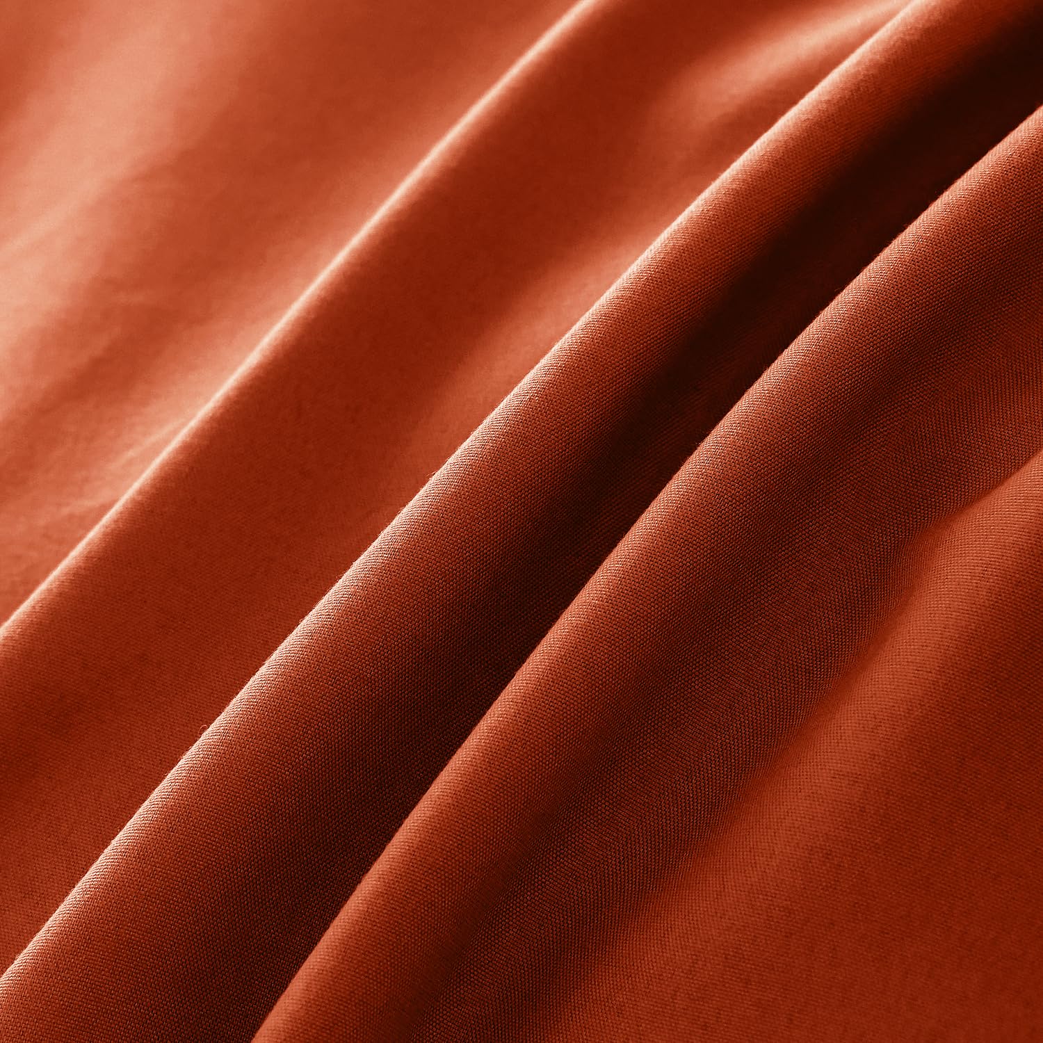 URBONUR Terracotta Duvet Cover Set King Size Burnt Orange, 3PCS Textured Tufted Bedding Set, Geometric Diamond Pattern, Ultra Soft Microfiber Duvet Cover with Zipper Closure, (Rust, King)