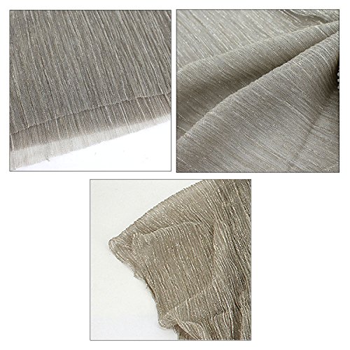 Editha Women Solid Color Muslim Headscarf Turban Lightweight Jersey Hijab Scarf Wrap Golden
