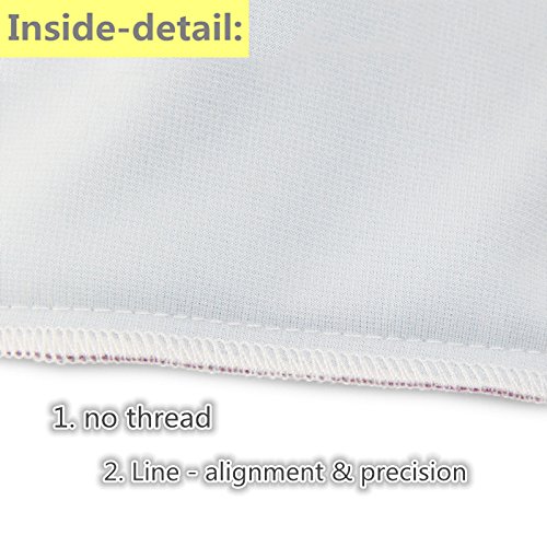 100% Chair Cushion Cover for Dining Chairs Both Sides Same Pattern Square Cotton Linen 22x22 Inch
