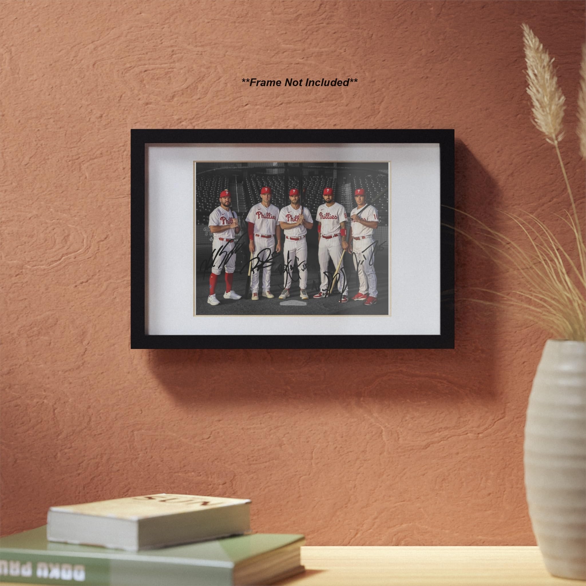 Ikonic Fotohaus Bryce Harper Schwarber Realmuto Hoskins Castellanos Signed Photo Autograph Print Wall Art Home Decor