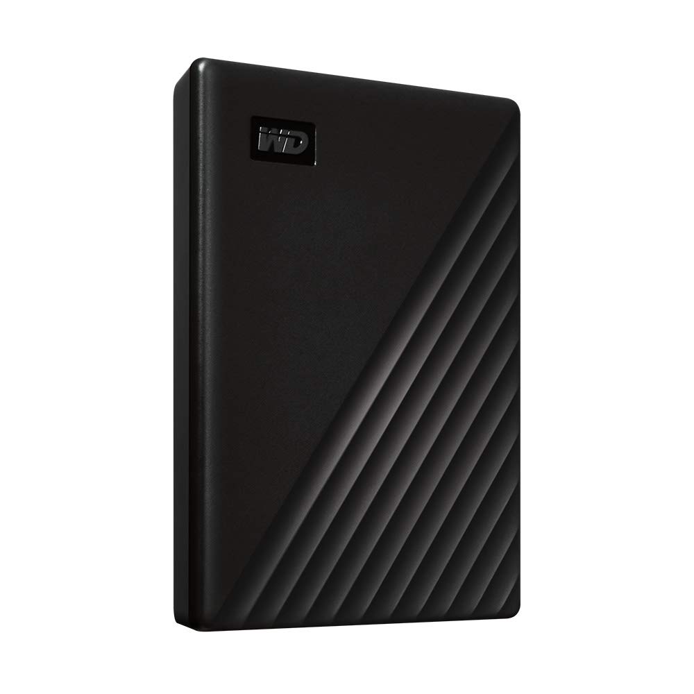 WD 1TB My Passport, Portable External Hard Drive, Black, backup software with defense against ransomware, and password protection, USB 3.1/USB 3.0 compatible - WDBYVG0010BBK-WESN