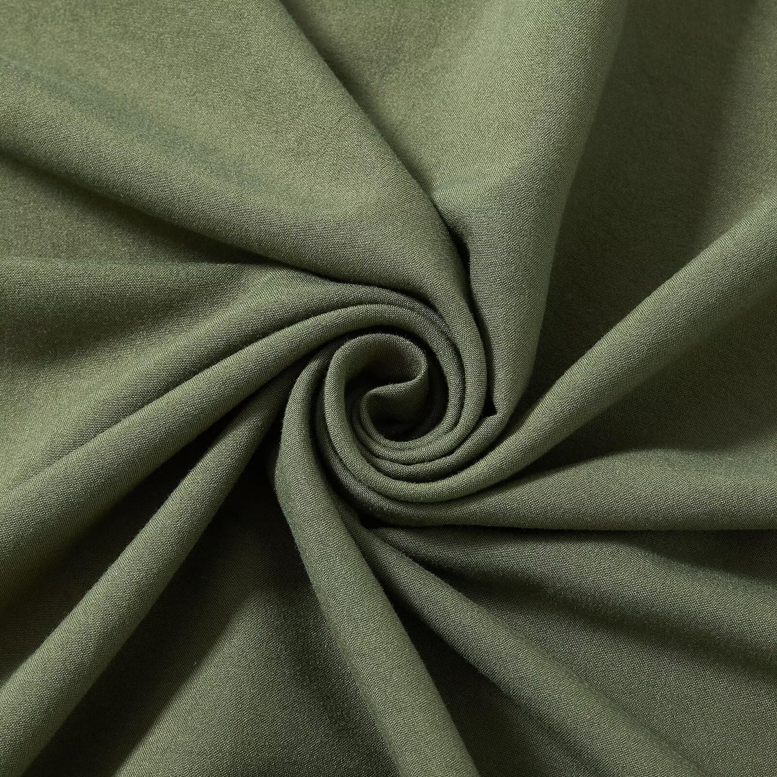 VClife Modern Army Green Duvet Cover King Size Comforter Cover Sets Soft Breathable Washed Microfiber Bedding Duvet Cover Sets 3 Pieces Simple Solid Bedding Duvet Cover with Zipper Closure 104" x 90"