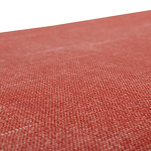 Pillow Perfect Tory Solid Indoor/Outdoor Reversible Patio Chairpad with Ties Weather and Fade Resistant, 15.5" x 16", Orange, 2 Count
