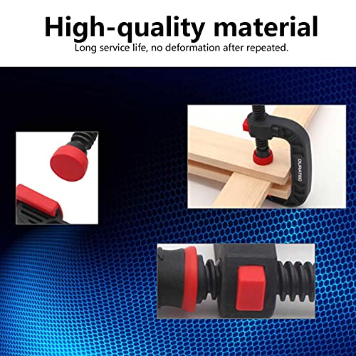Asixxsix C Clamp, Fast Wrench Can Quickly Adjust The Clamping Object Protects Objects Very Well G Clamp for Hold Irregular Objects(3 inch Opening 75MM)