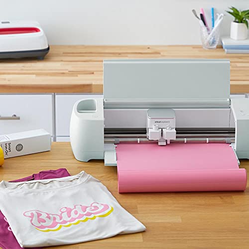 Cricut Explore 3 Machine Bundle Weeder Tool Kit XL Scraper Transfer Tape Smart Vinyl Permanent Black & White 2X Faster DIY Matless Cutting Compatible with iOS Android Windows & Mac Bluetooth