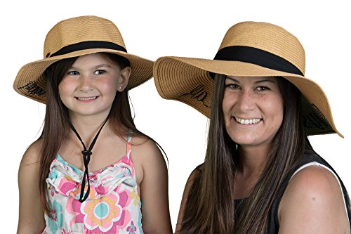 Mommy & Me Sunhat Bundle: Little/Hello Sunshine (Natural/Natural)
