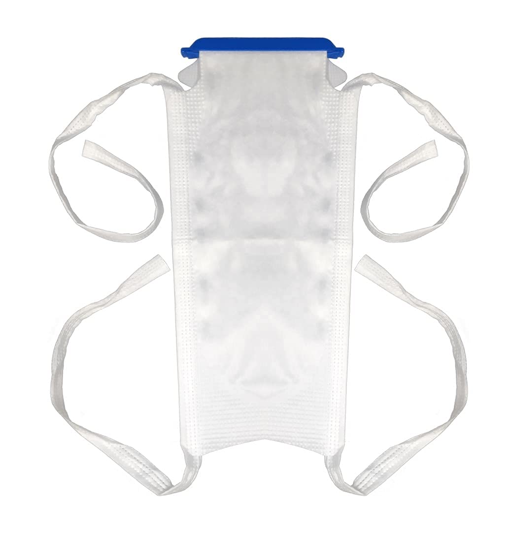 Large Refillable Ice Bags with Clamp Closure [Pack of 5] 6-1/2 x 14 – Reusable Easy Filling Hospital Icepack with Soft Outer Covering and Leak Resistant Inner Layer(5)