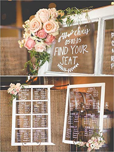Glass Pen Window Marker: Jumbo Liquid Chalk Markers for Glass Washable, Car Marker & Mirror Paint Pen - Graduation Car Windows, Storefront Windows & Party, Holiday (3 Pens - Black & White - Wide Tip)