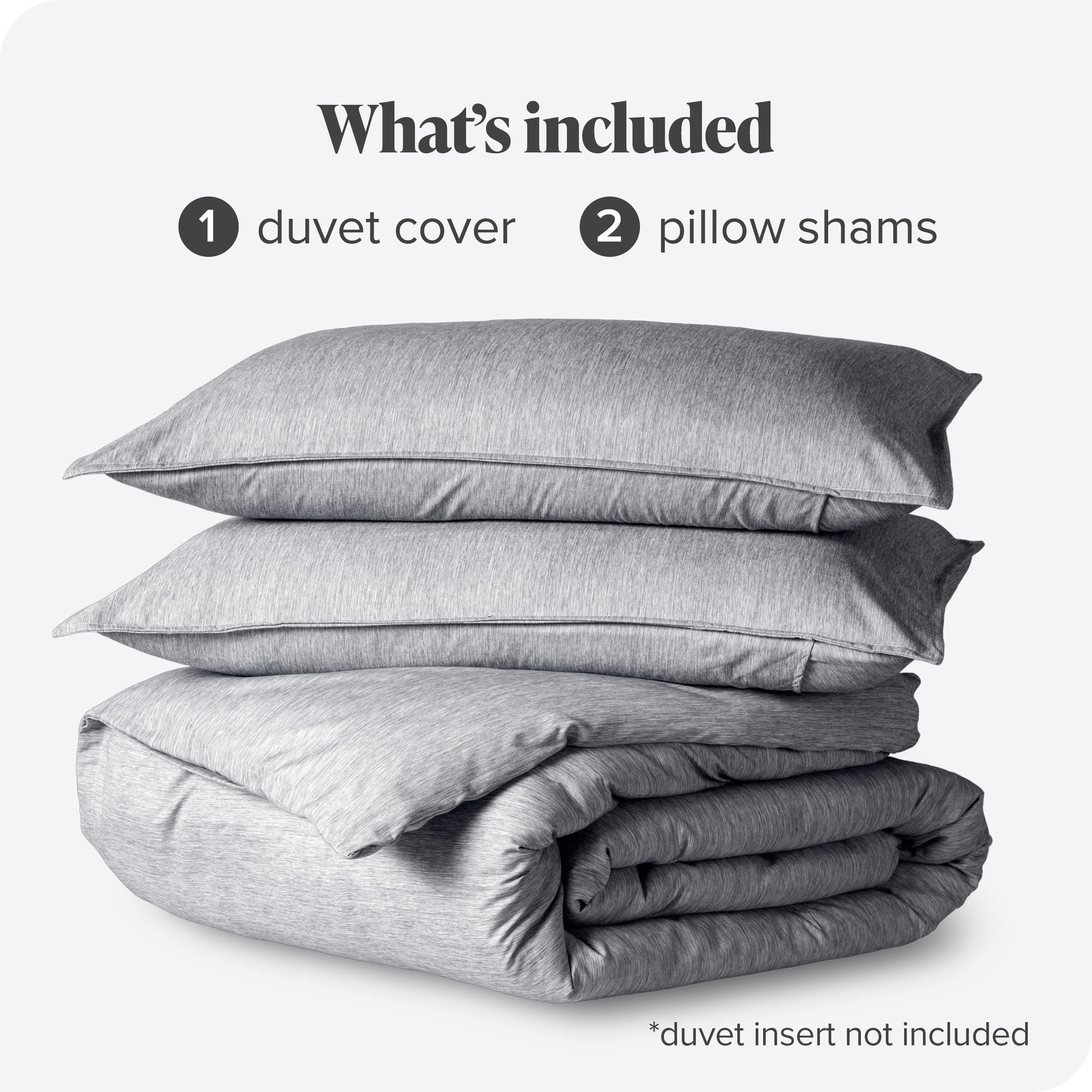 Bare Home Duvet Cover - Queen Size Bedding Set - Premium 1800 Super Soft Collection - Lightweight, Cooling - Soft Breathable Duvet Cover (Queen, Heathered Charcoal)