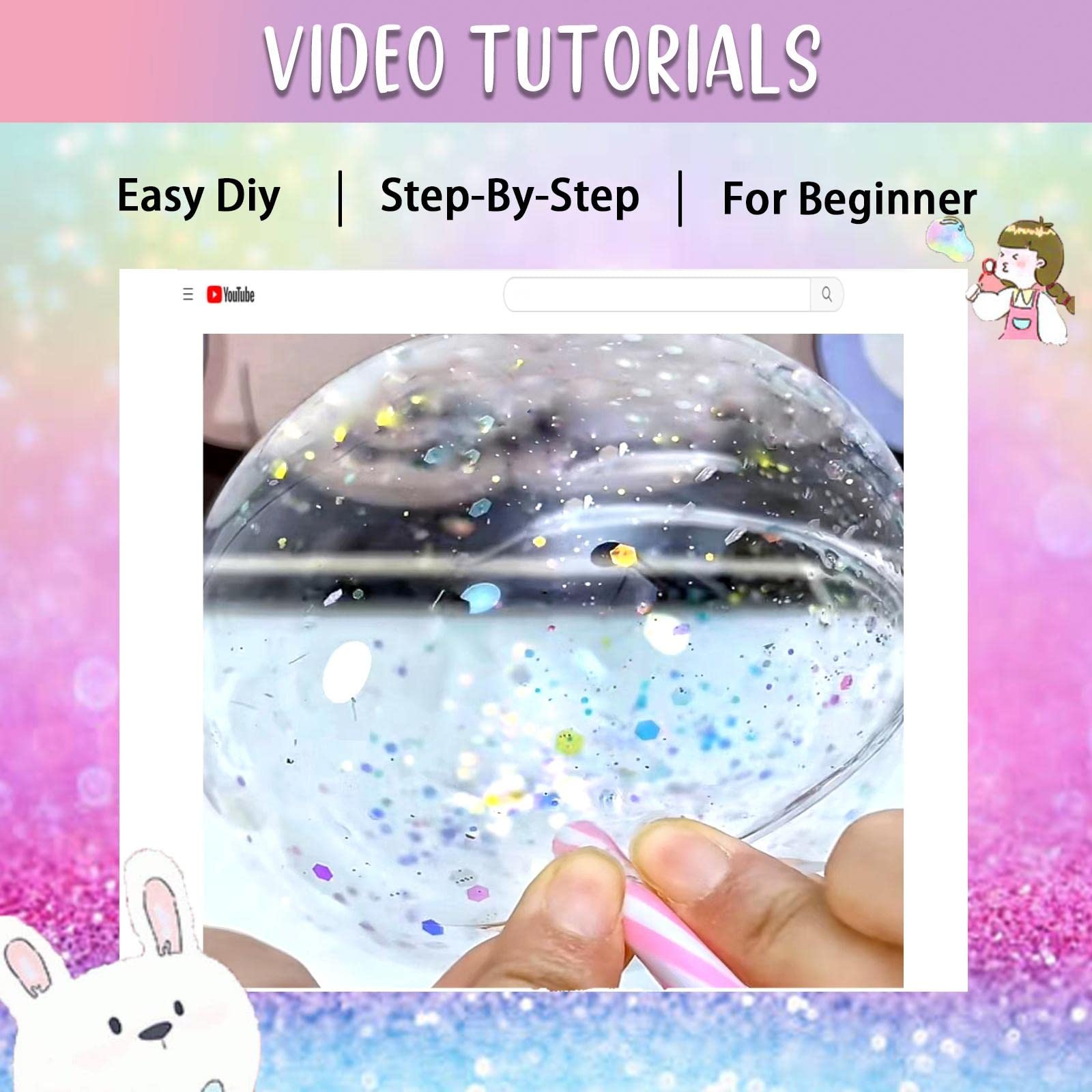 Nano Tape Bubble Kit for Kids, Squishy Maker Making Kit, Nano Tape Bubbles with Box
