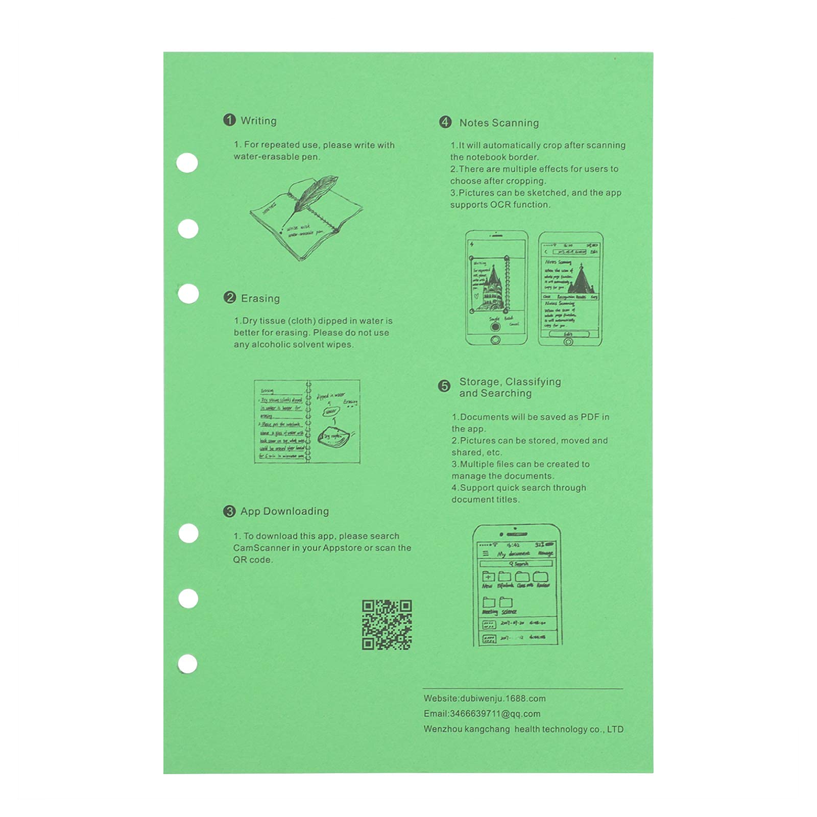 Erasable Reusable Smart Notebook A5 Size Diary Book 50 Sheets Spiral Refillable Sketchbook with Pen for Student Journalist Writer School Office Home Memo Painting Writing APP Storage Note Notepad