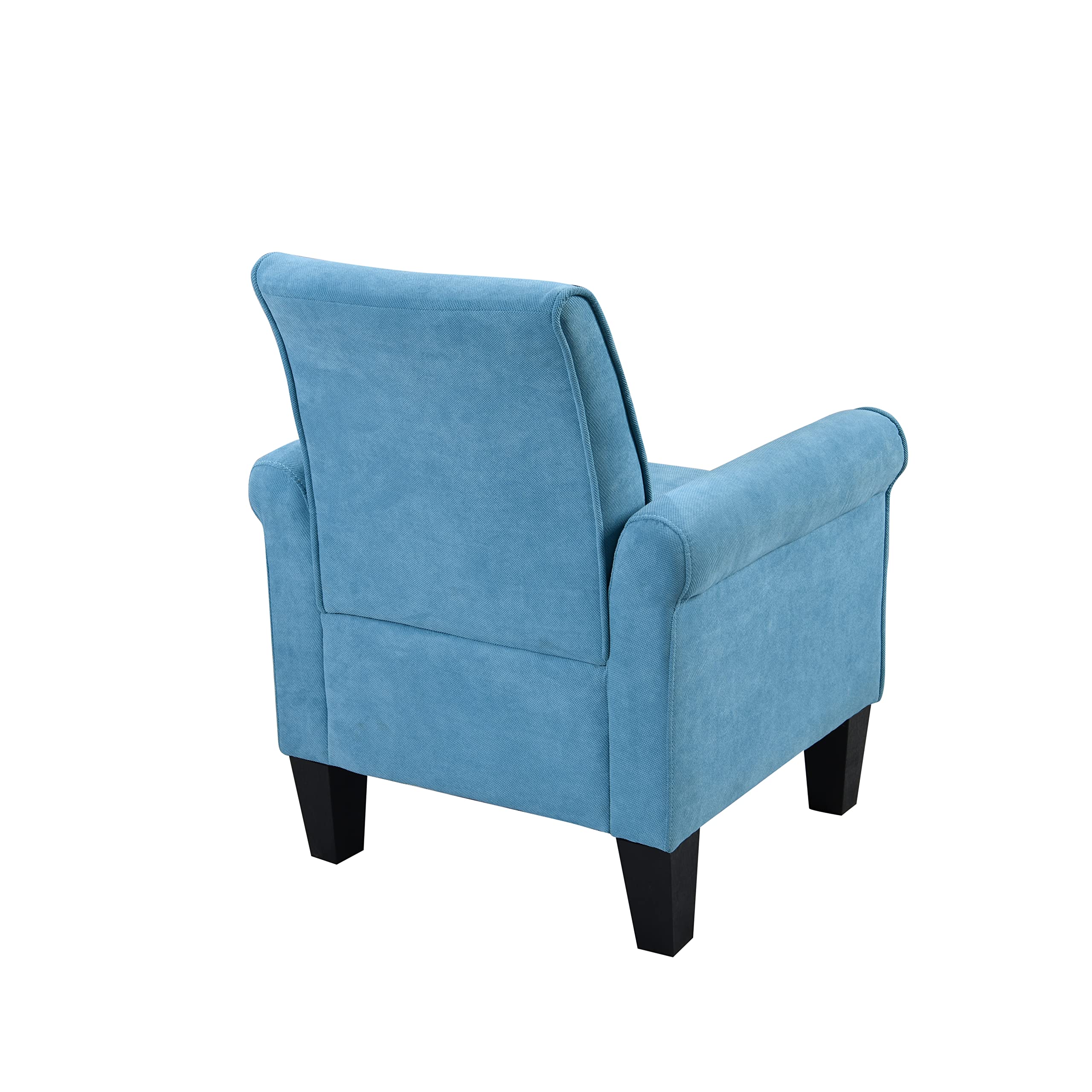 Lepfun Accent Living Room Chairs Modern Linen Fabric Comfy Reading Armchair for Bedroom Small Spaces Apartment Office, Light Blue