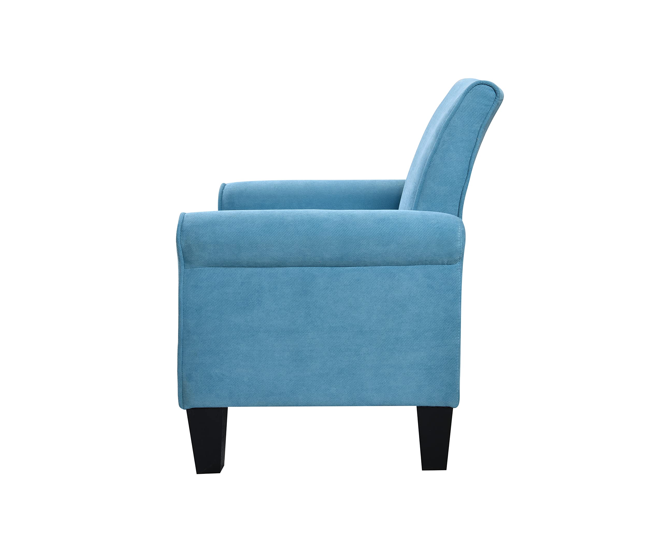 Lepfun Accent Living Room Chairs Modern Linen Fabric Comfy Reading Armchair for Bedroom Small Spaces Apartment Office, Light Blue