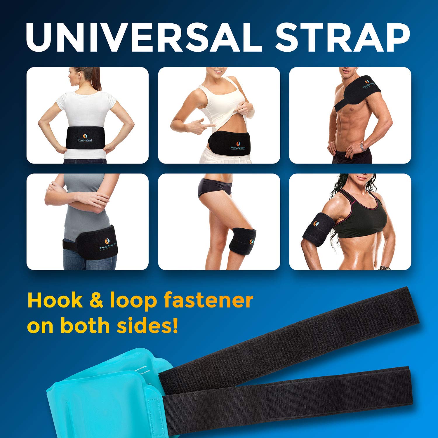 Cold Therapy Reusable Gel Pack with Secure Wrap for Instant Relief of Back Pain, Sore Shoulders, Swollen Knees - Ideal for Injuries, Arthritis, Sprains, Aches, and Surgery Recovery
