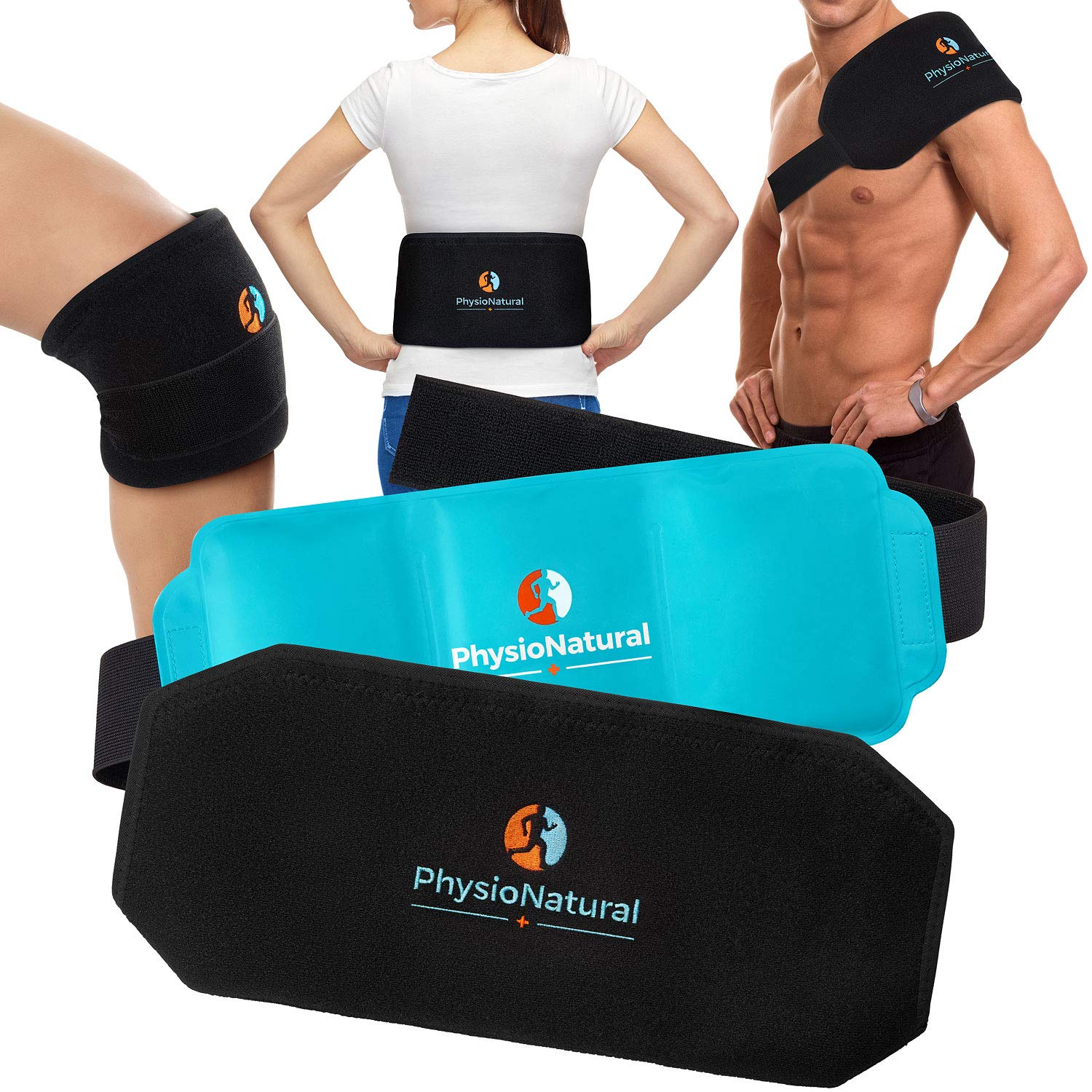 Cold Therapy Reusable Gel Pack with Secure Wrap for Instant Relief of Back Pain, Sore Shoulders, Swollen Knees - Ideal for Injuries, Arthritis, Sprains, Aches, and Surgery Recovery