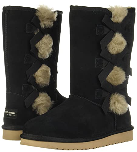 Koolaburra by UGG womens Victoria Tall Fashion Boot, Black, 9 US