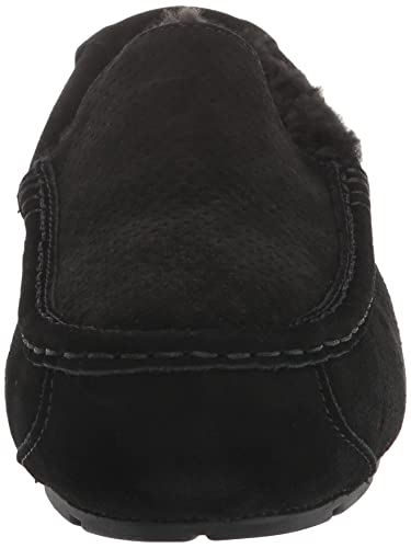 Koolaburra by UGG Men's Tipton Emboss Slipper, Black, Size 8